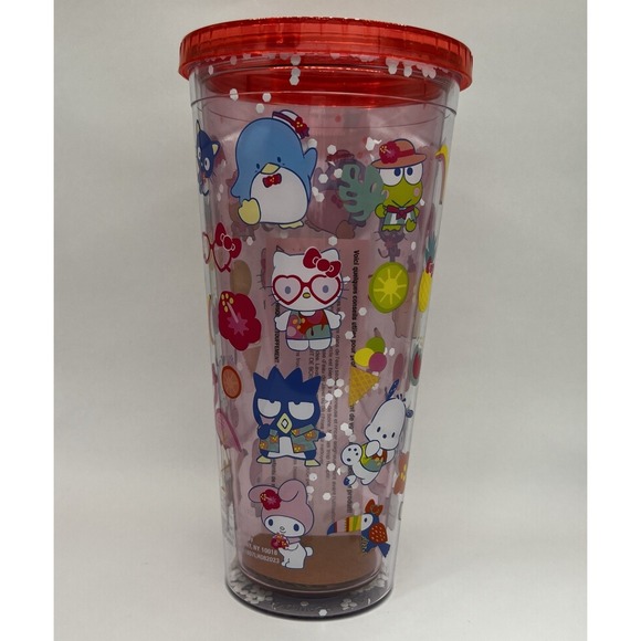 Sanrio | Dining | Sanrio Hello Kitty Friends 32oz Tumbler Cup Red Lid ...